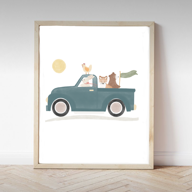 Láminas Set medios de transporte – Keiki Tienda